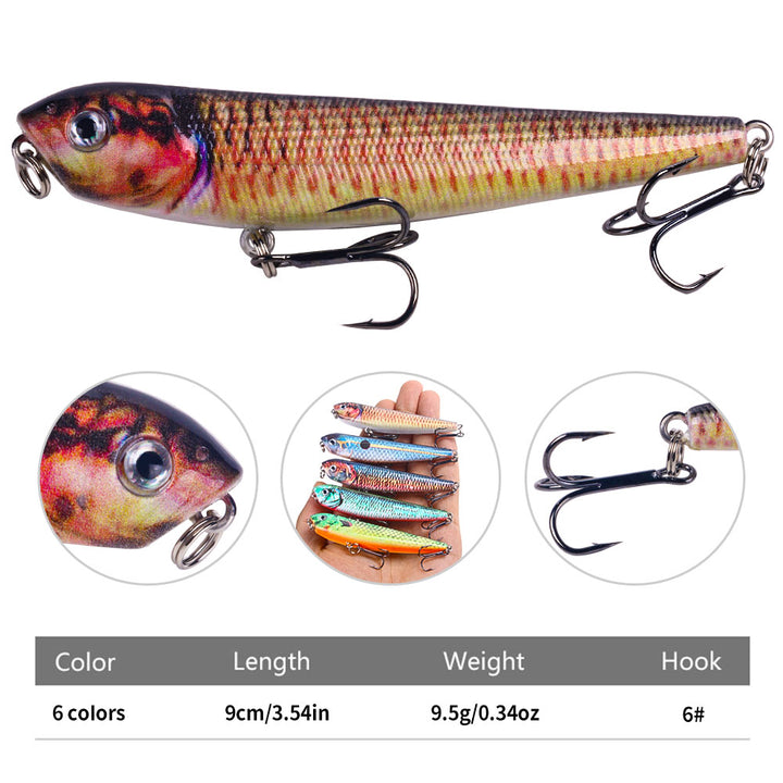 Pencil Lures - 3D Eyes Sinking Pencil Lure | HENGJIA FISHING LURES ...