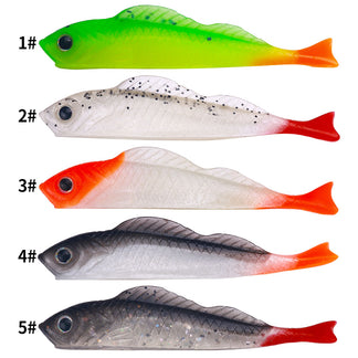 Soft Lures Silicone Bait Plastic Minnow Fishing Lure for Jig Hooks ...