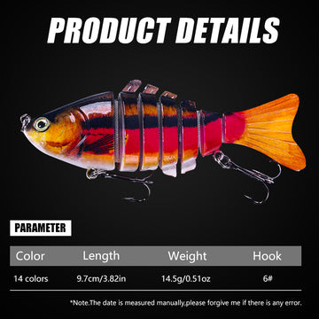 Jointed Lures, 6 Multi Section Baits For Bass | HENGJIA – Hengjia ...