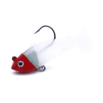 6CM 8G Pre-Rigged Jig Head Soft Swimbait for Bass Fishing| HENGJIA ...