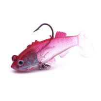6CM 8G Pre-Rigged Jig Head Soft Swimbait for Bass Fishing| HENGJIA ...