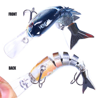 Jointed Fishing Lure Swimbaits Life-like Baits 6 Segments for HENGJIA ...
