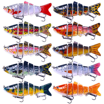 Jointed Lures, 6 Multi Section Baits For Bass | HENGJIA – Hengjia ...