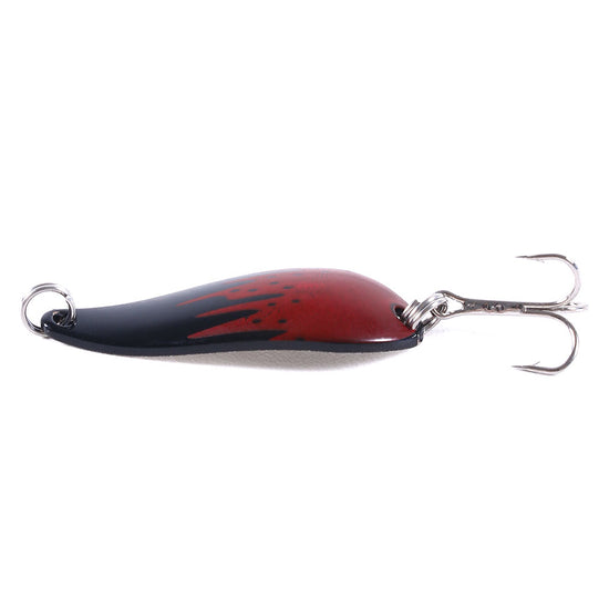 Fishing Spoons Lures Bass Baits Jigging Bait Tackle with Treble Hooks ...