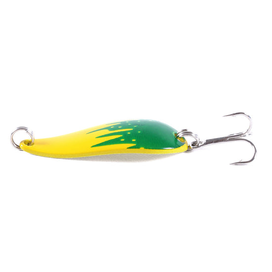 Fishing Spoons Lures Bass Baits Jigging Bait Tackle with Treble Hooks ...
